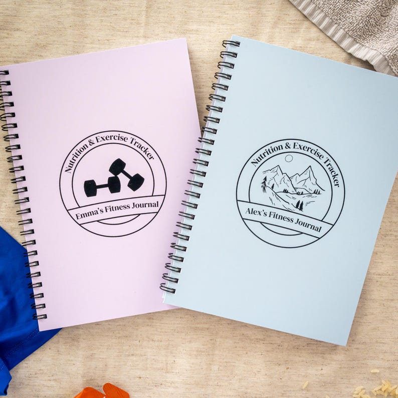 52-week Exercise and Nutrition Journal | Diet & Exercise Tracker ...