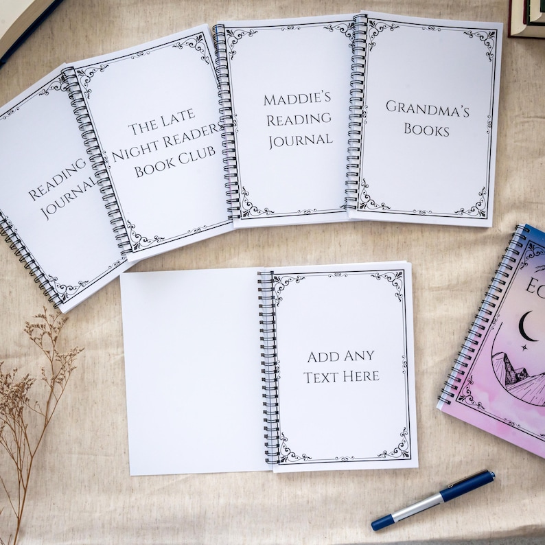 Fantasy Inspired Personalised Reading Journal | Gift for Book Lovers ...