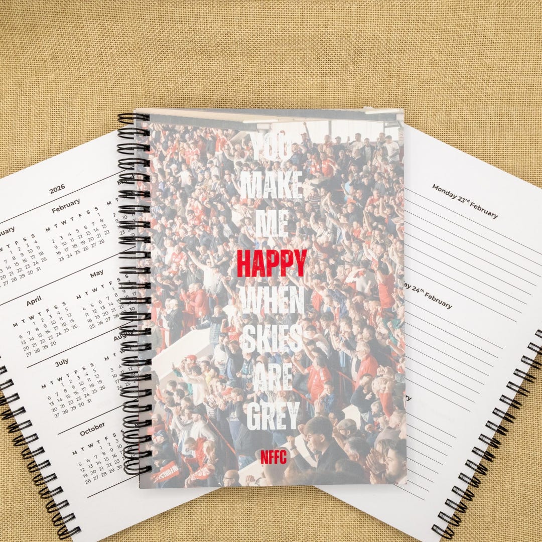 NFFC Fan 2026 Week View Diary | Forest Supporter Art | City Ground Gift ...