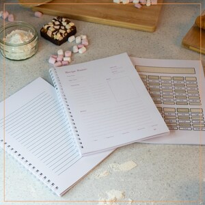 40 Page Baking Recipe Logbook | Custom Baking Journal | Record Your Own ...