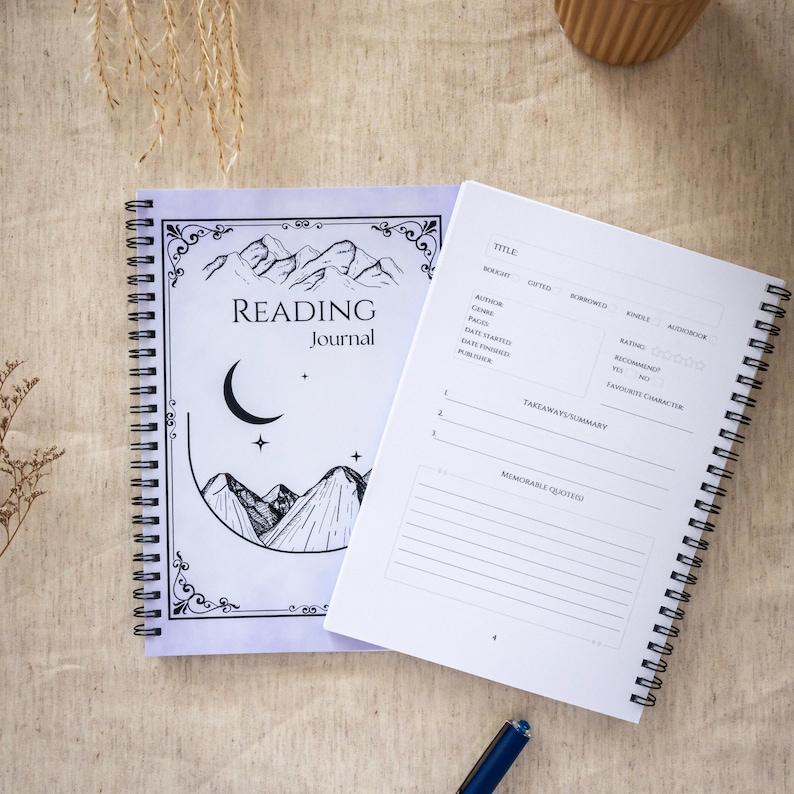 Fantasy Inspired Personalised Reading Journal | Gift for Book Lovers ...