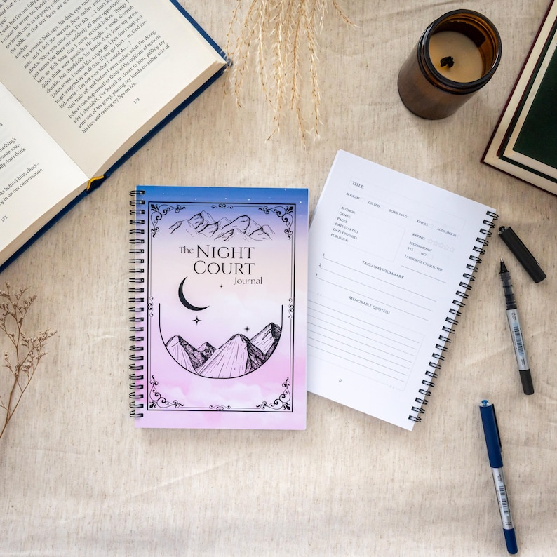 Fantasy Inspired Personalised Reading Journal | Gift for Book Lovers ...