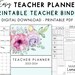 Teacher Planner 2023-24, Teacher Binder, Printable Lesson Planner ...