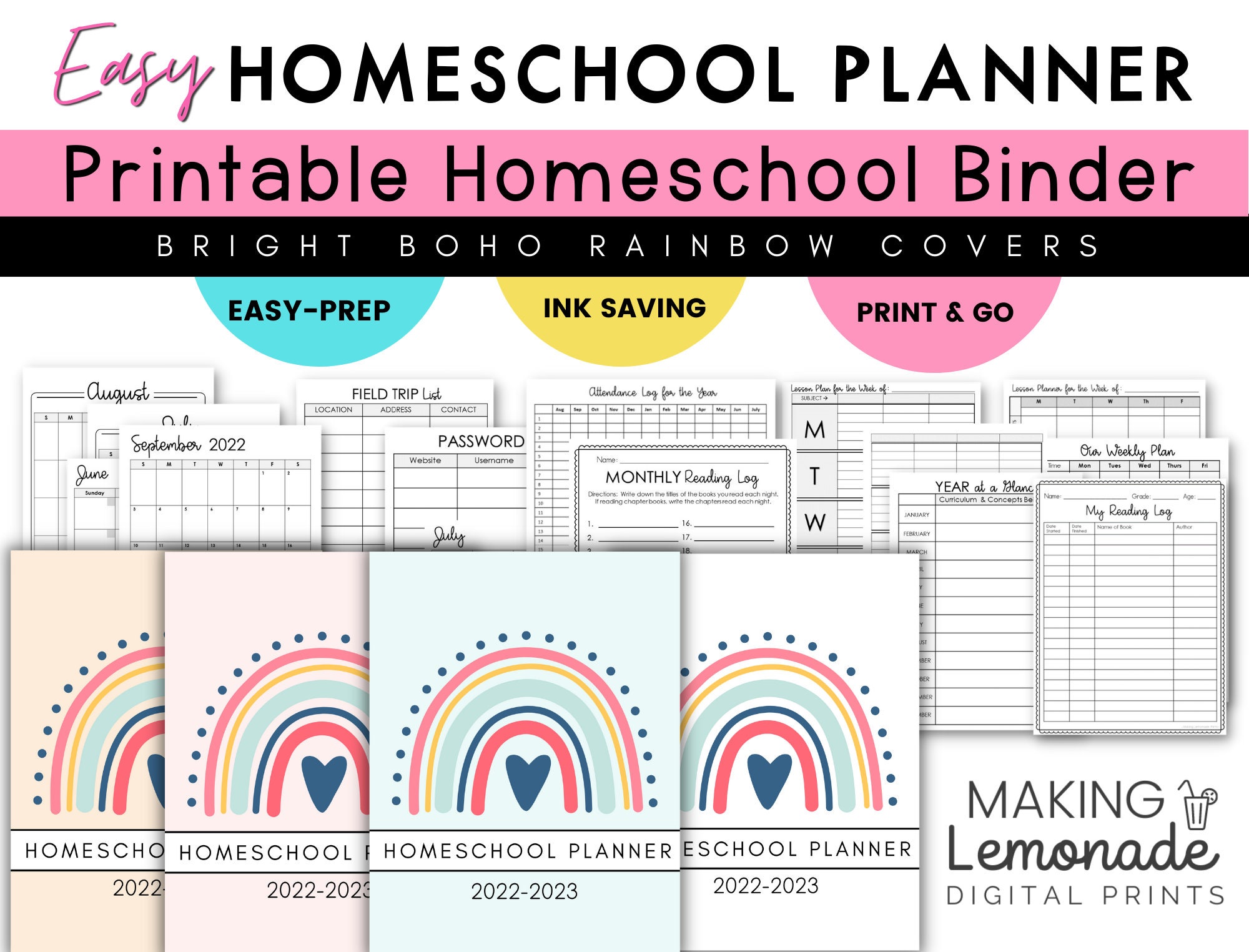 Homeschool Planner Homeschool Binder Digital Download - Etsy
