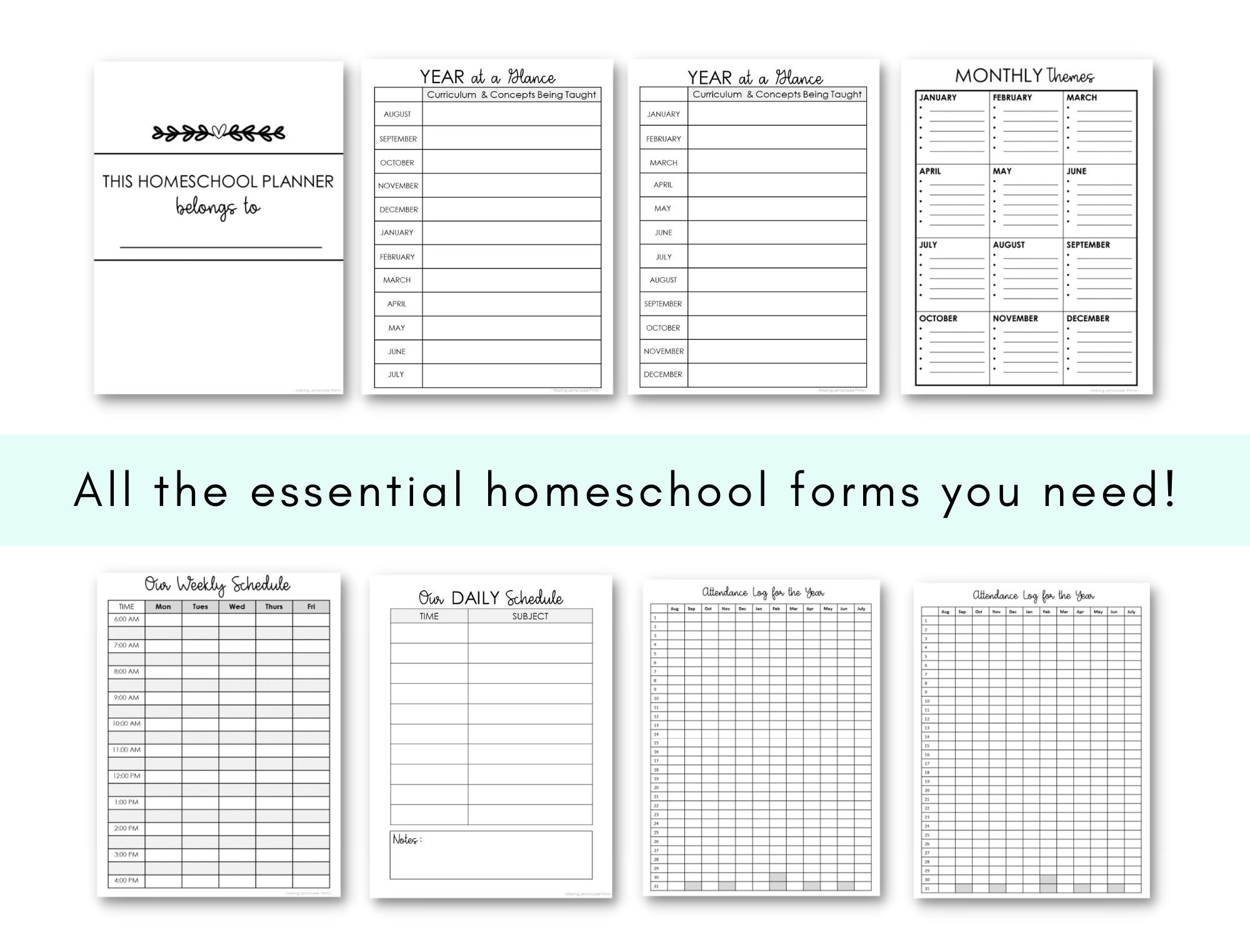 Homeschool Planner Homeschool Binder Digital Download - Etsy
