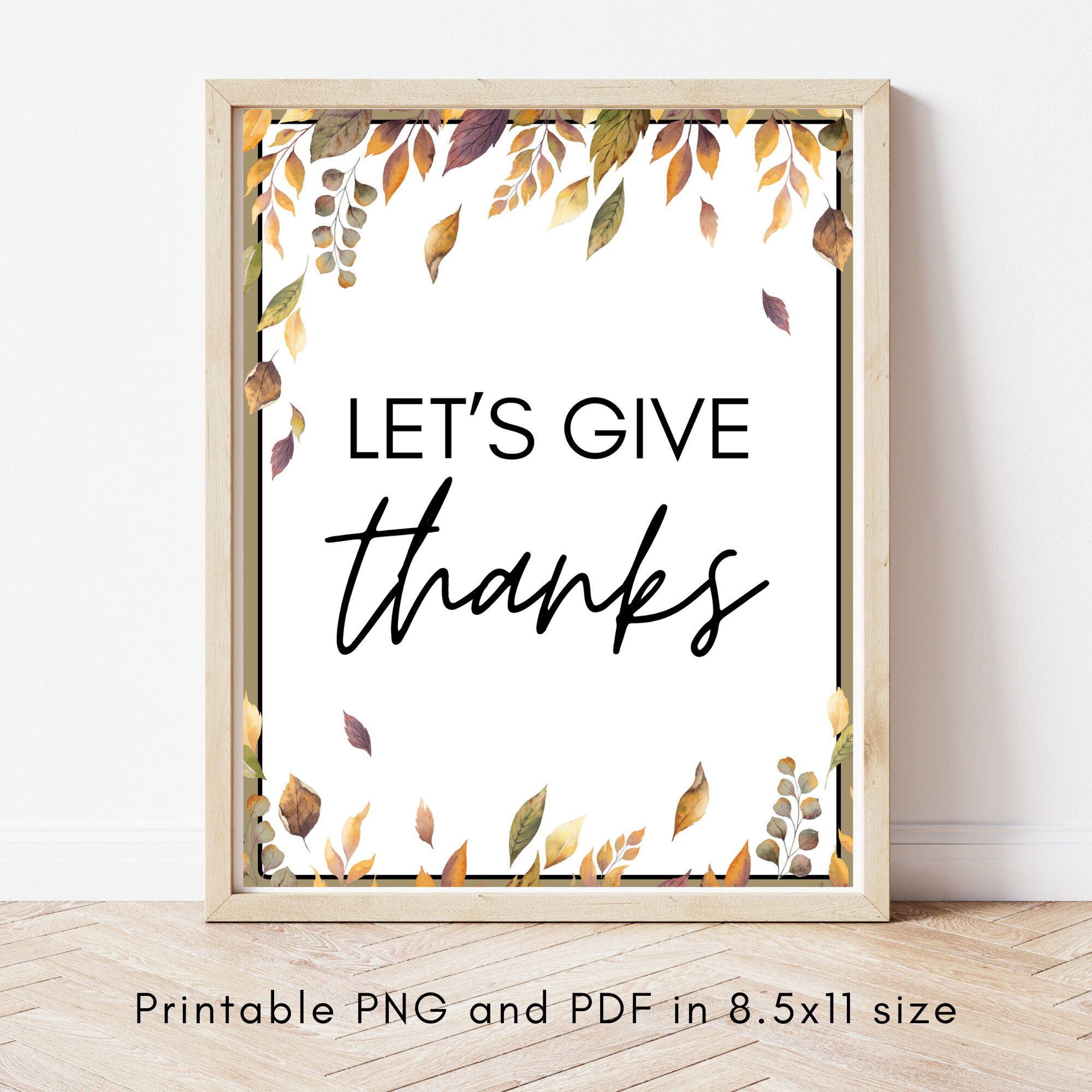 Printable Thanksgiving Sign Thanksgiving Dinner Sign Friendsgiving Sign ...