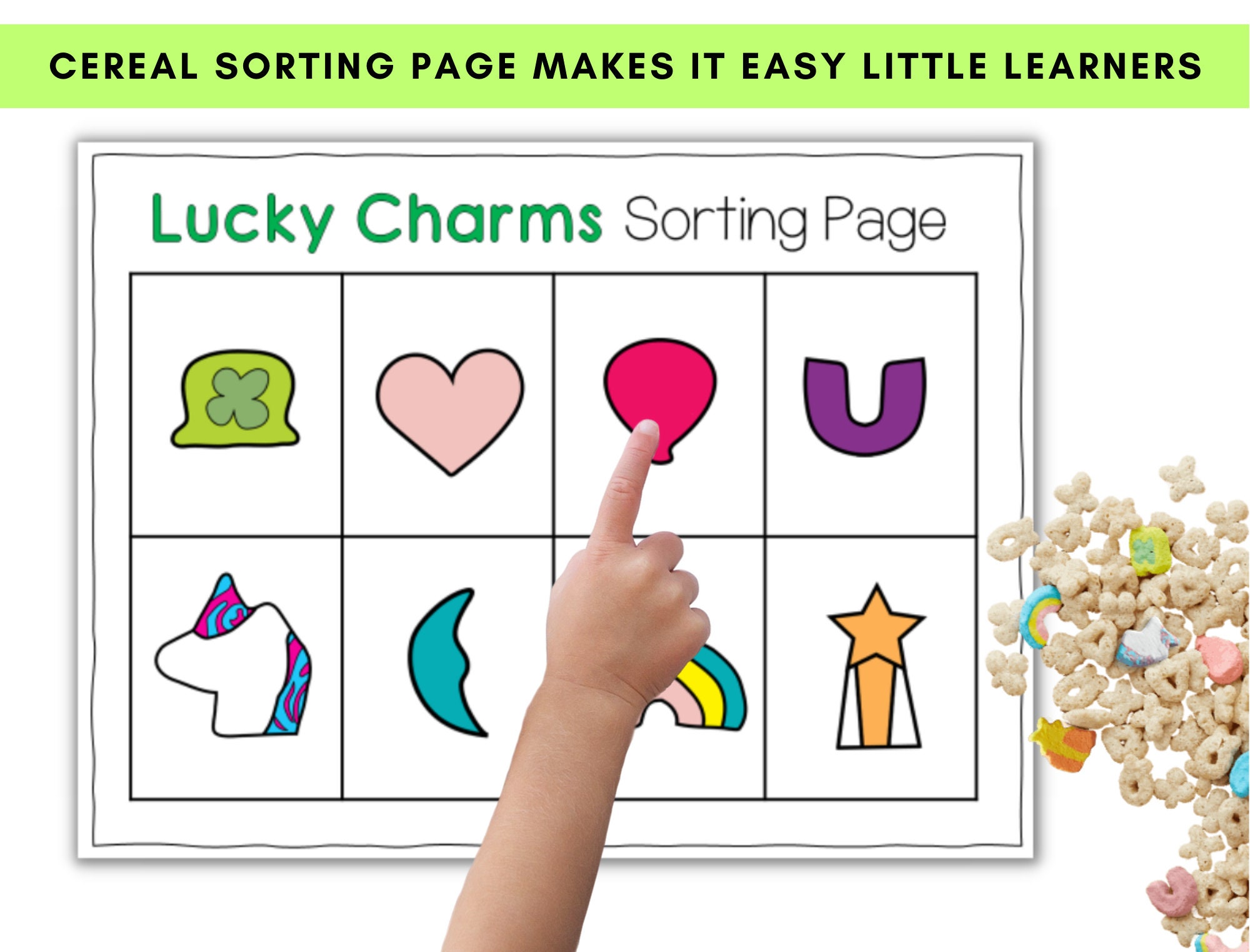 Lucky Charms Graphing Activity Bundle: Sorting & Math (PDF) - Etsy