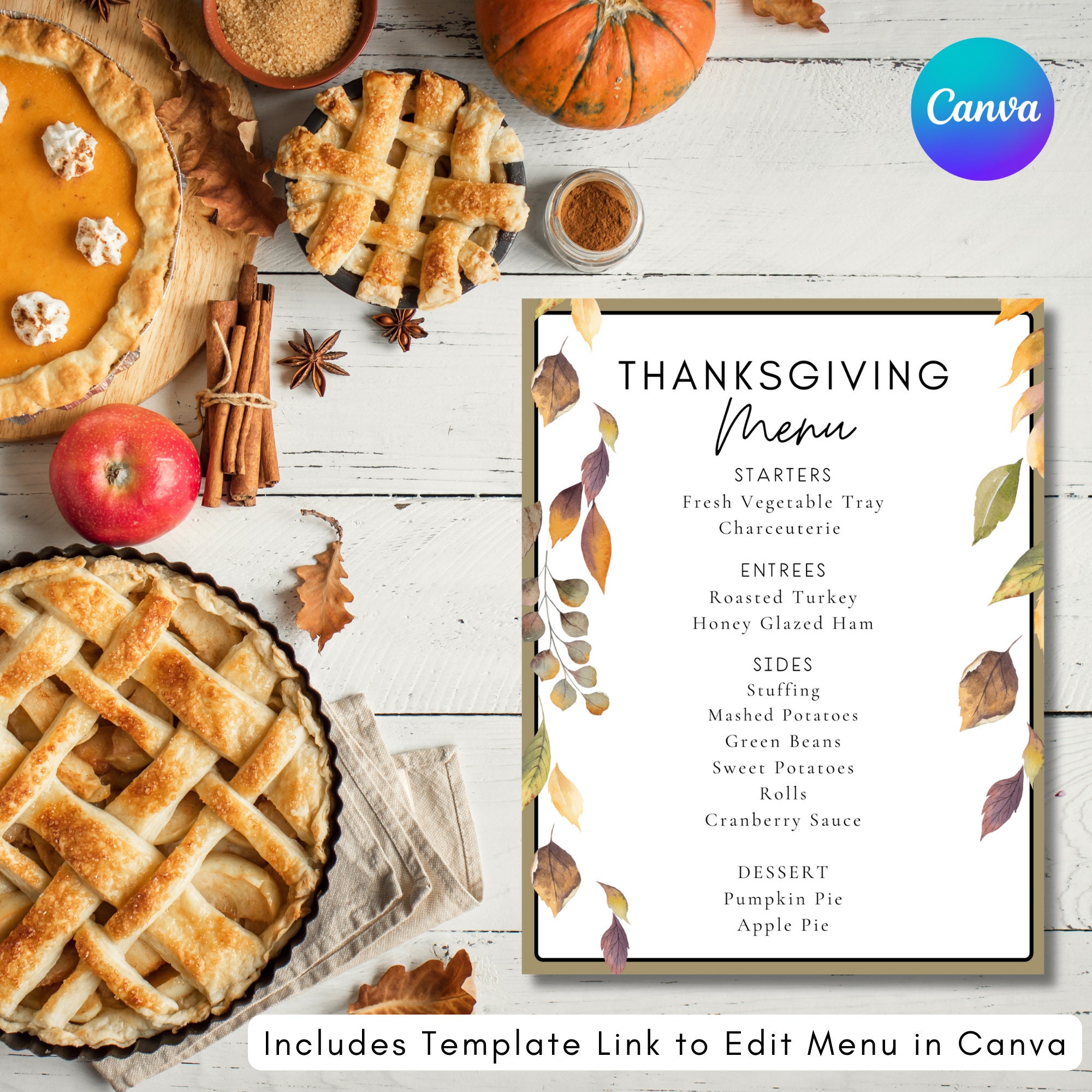 Printable Thanksgiving Sign Thanksgiving Dinner Sign Friendsgiving Sign ...