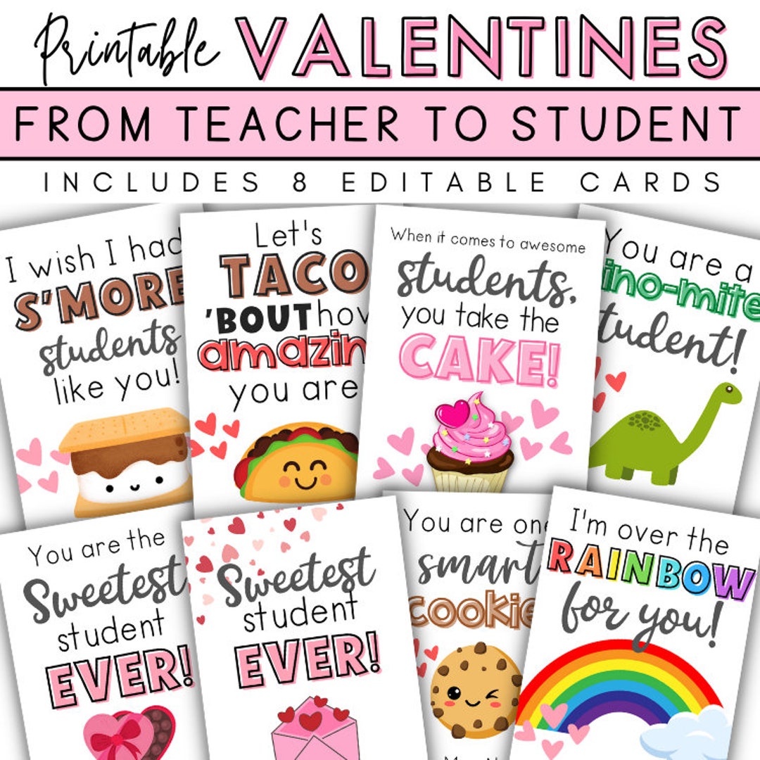 Printable Valentine Cards For Students - Printable Free Templates