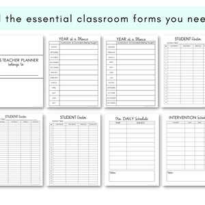 Teacher Planner 2023-24 Teacher Binder Printable Lesson - Etsy