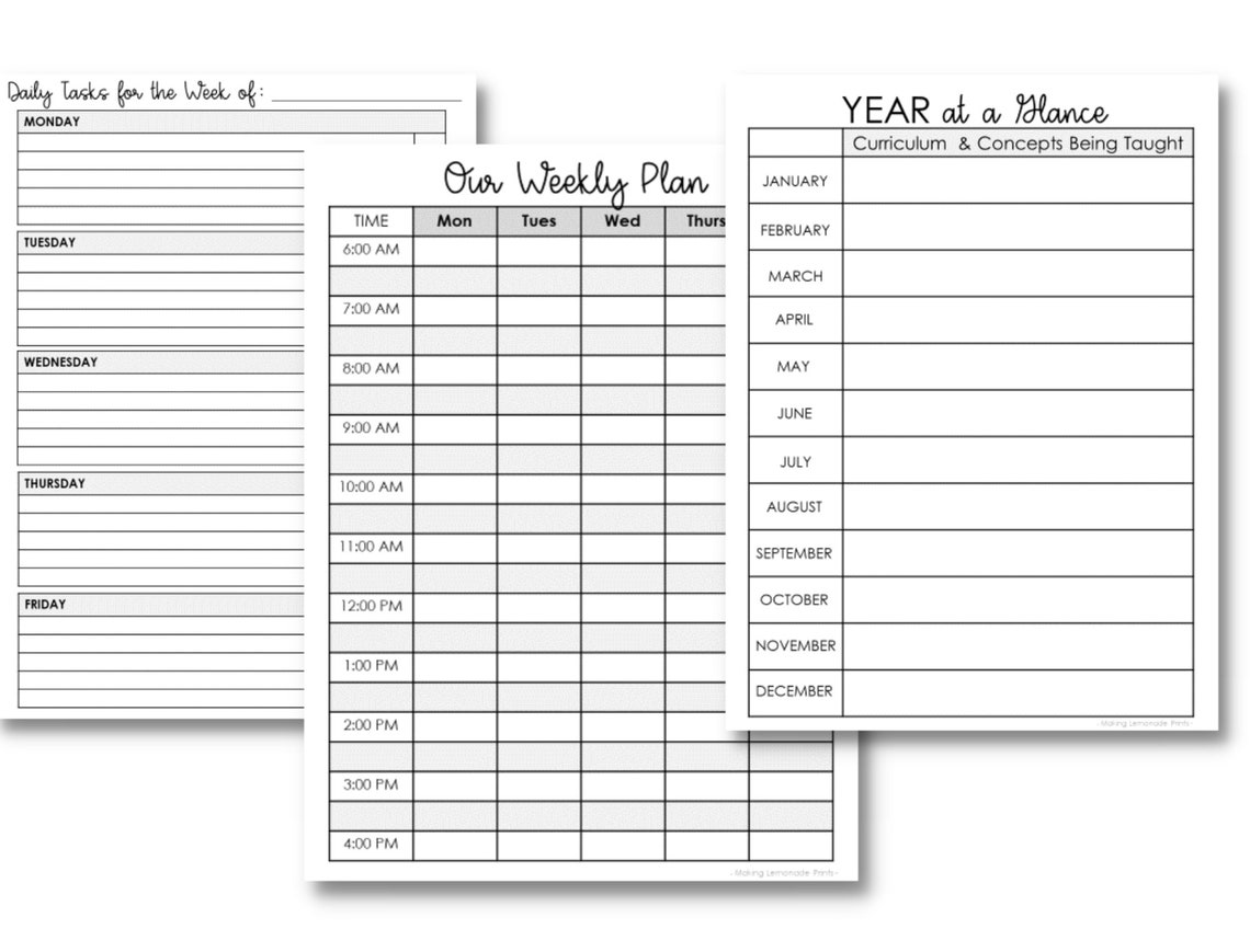 Teacher Planner 2023-24 Teacher Binder Printable Lesson - Etsy