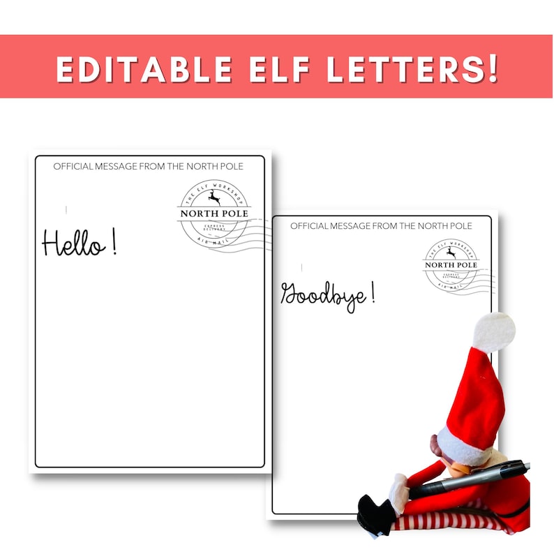 Printable Classroom Elf Kit, 15 Day Elf Kit, Classroom Elf Letter ...