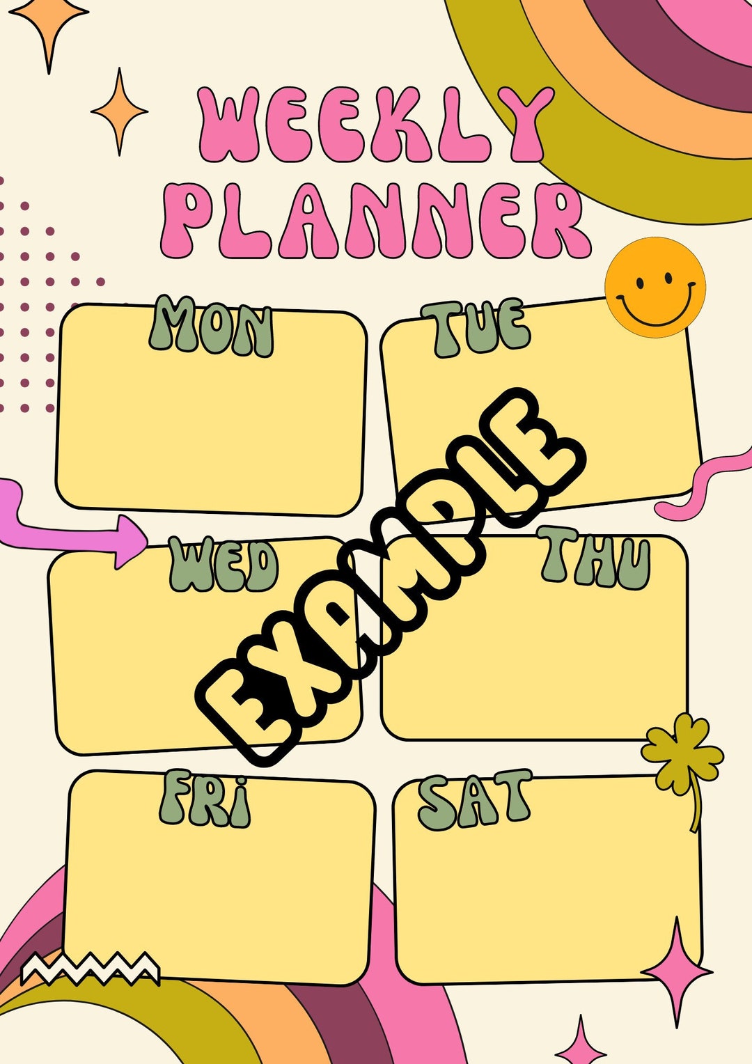 FUN Weekly Planner Bundle! Printable and Editable Templates! - Etsy