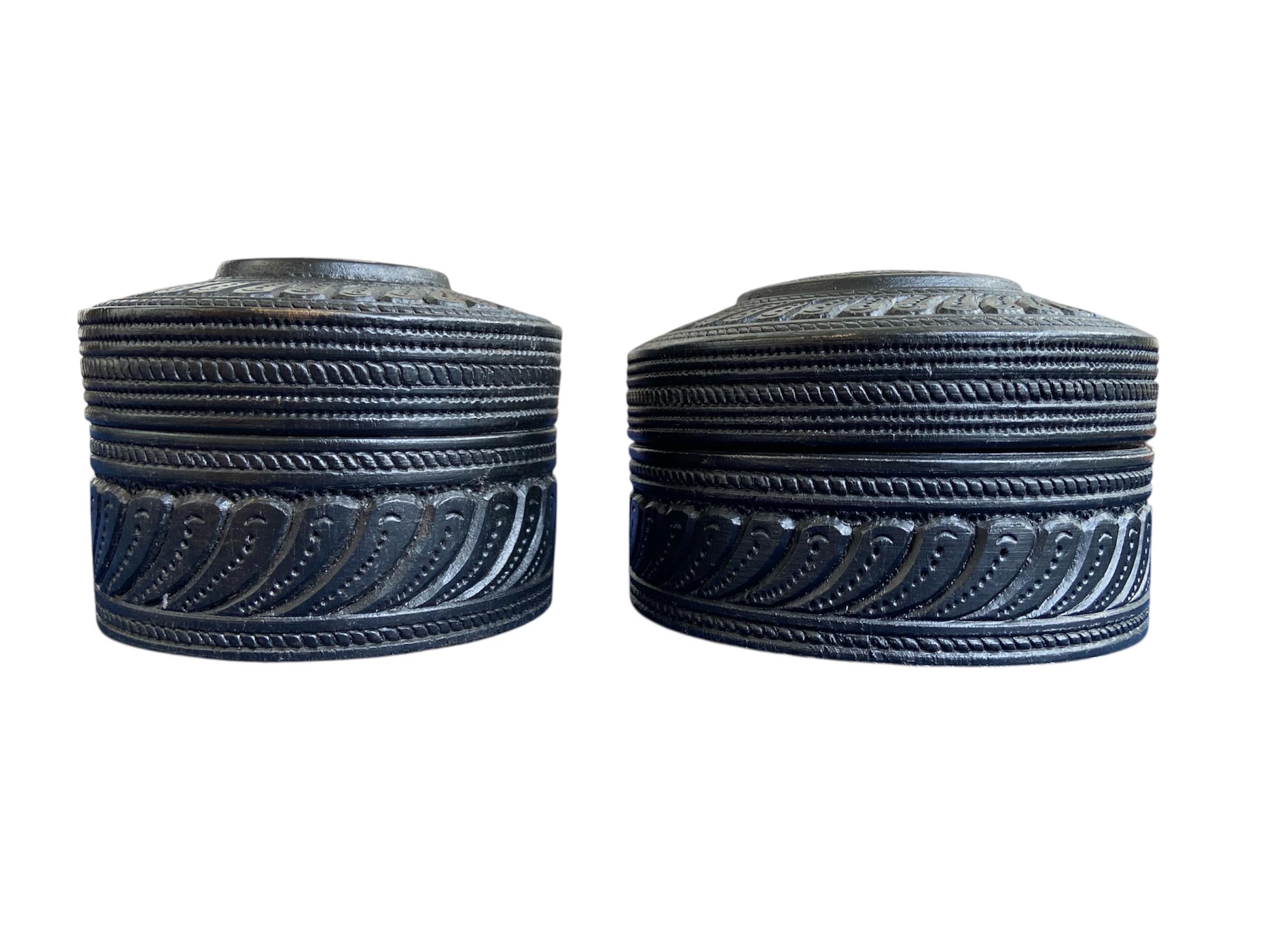Sri Lanka Handmade Wooden Storage Box- Wooden Bowl With Lid-spice, Herb ...