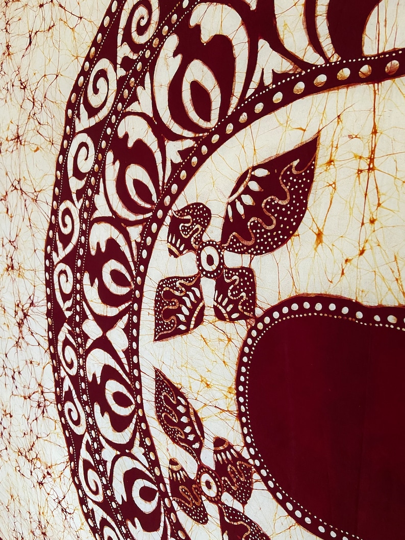 Handmade Sri Lankan Batik Large Wall Hanging/table Cloth 150x226 Cm - Etsy