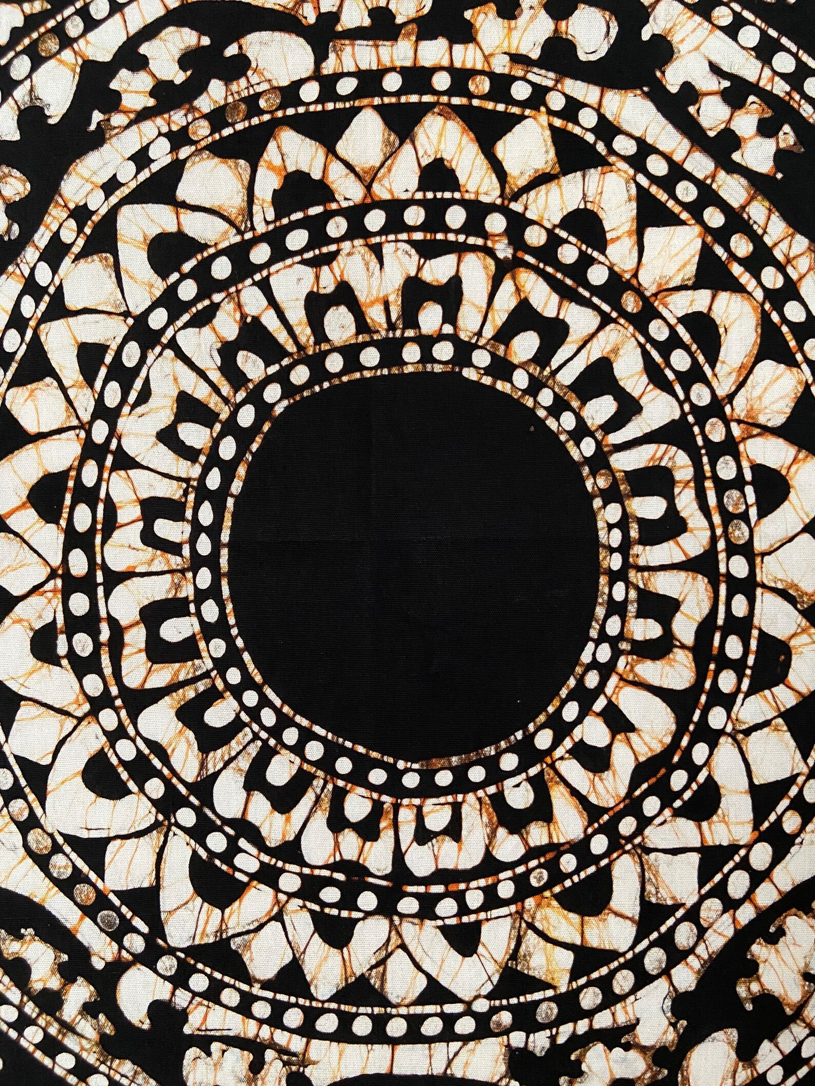 Moonstone off White Handmade Sri Lankan Mandala Batik Tapestry Wall ...