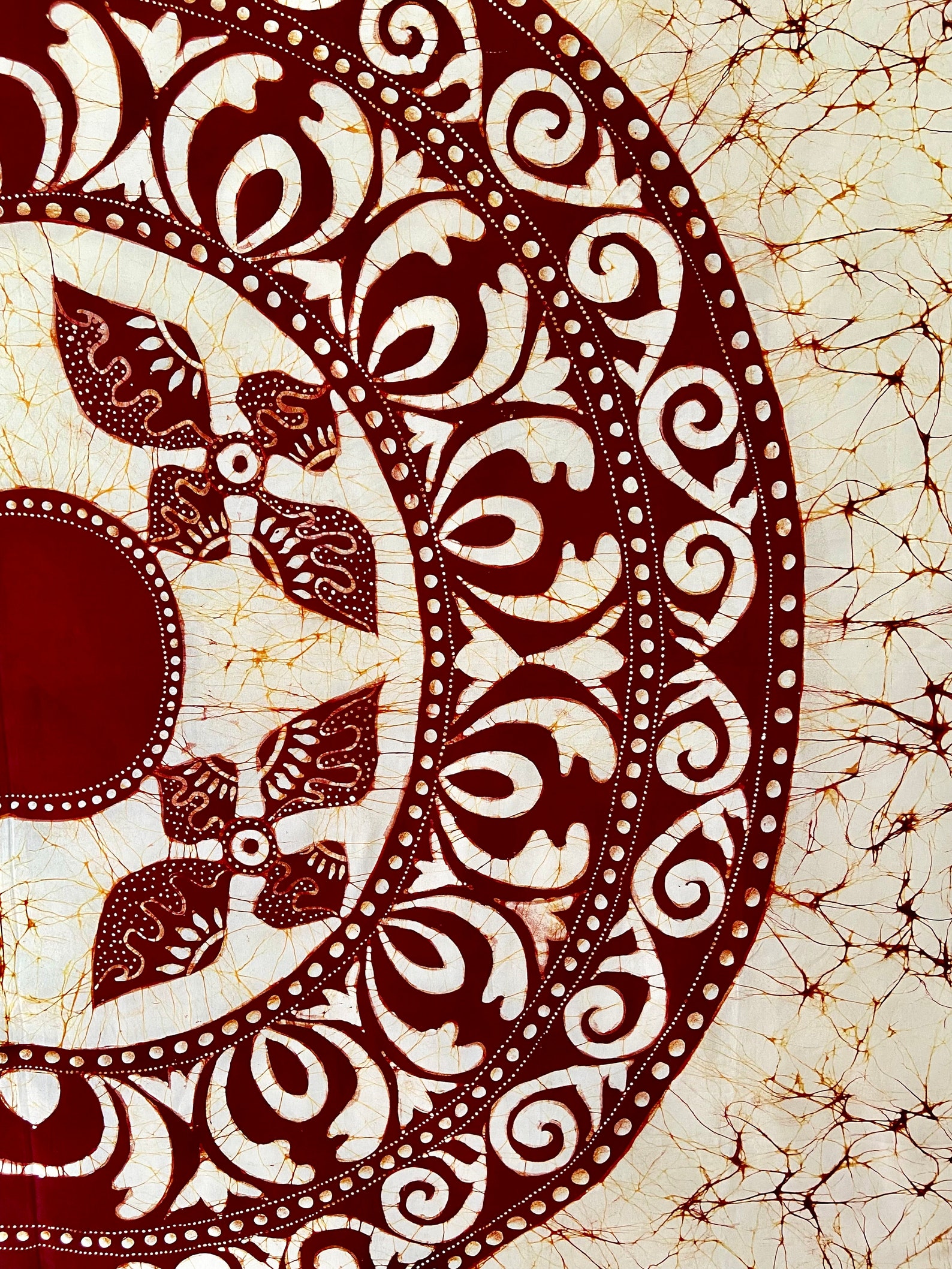 Handmade Sri Lankan Batik Large Wall Hanging/table Cloth 150x226 Cm - Etsy