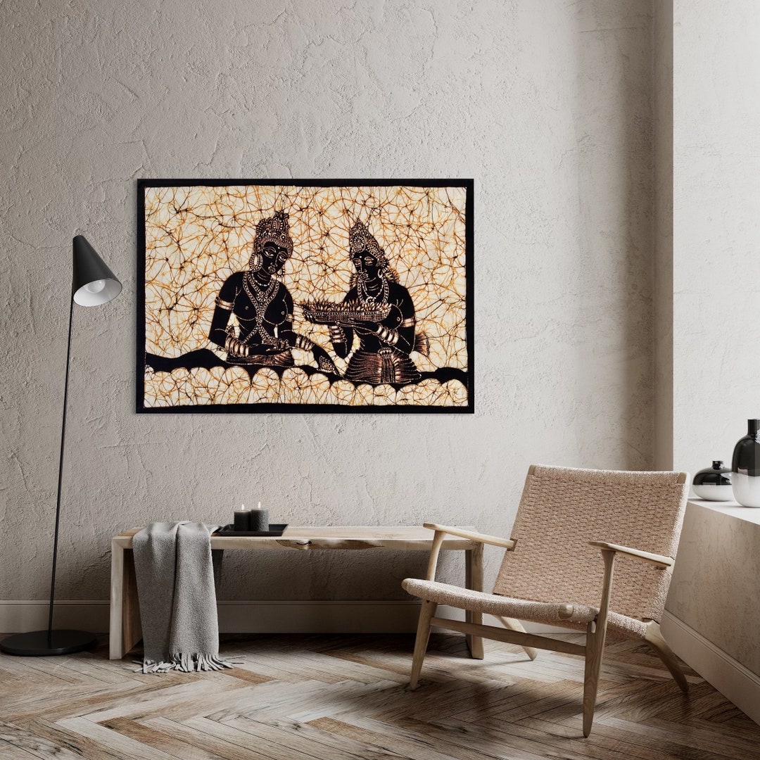 Handmade Sri Lankan Batik Tapestry Wall Hanging 85x63cm - Etsy