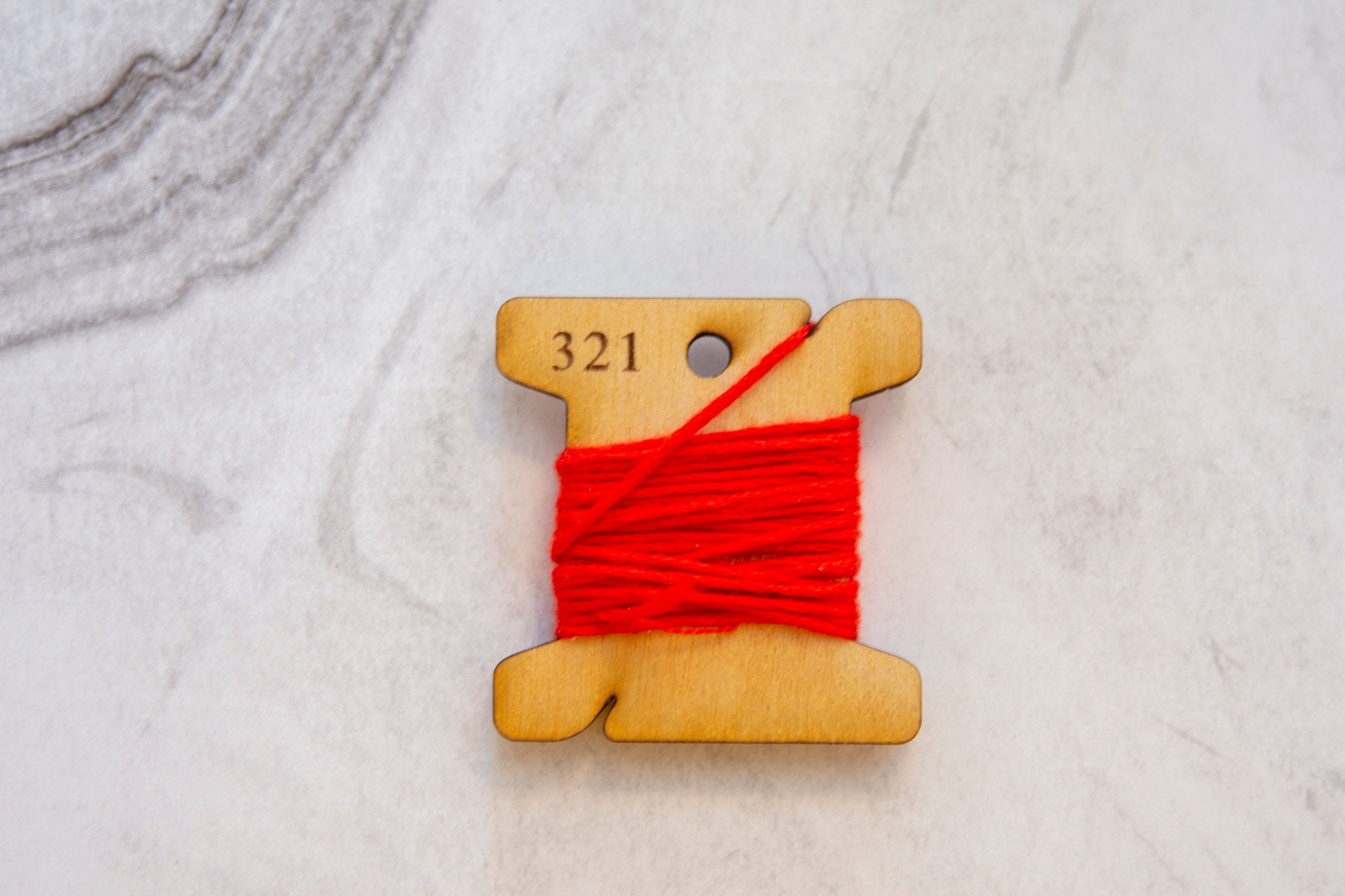 Handcrafted Wooden Bobbin - Floss Holder - Perfect for Thread ...