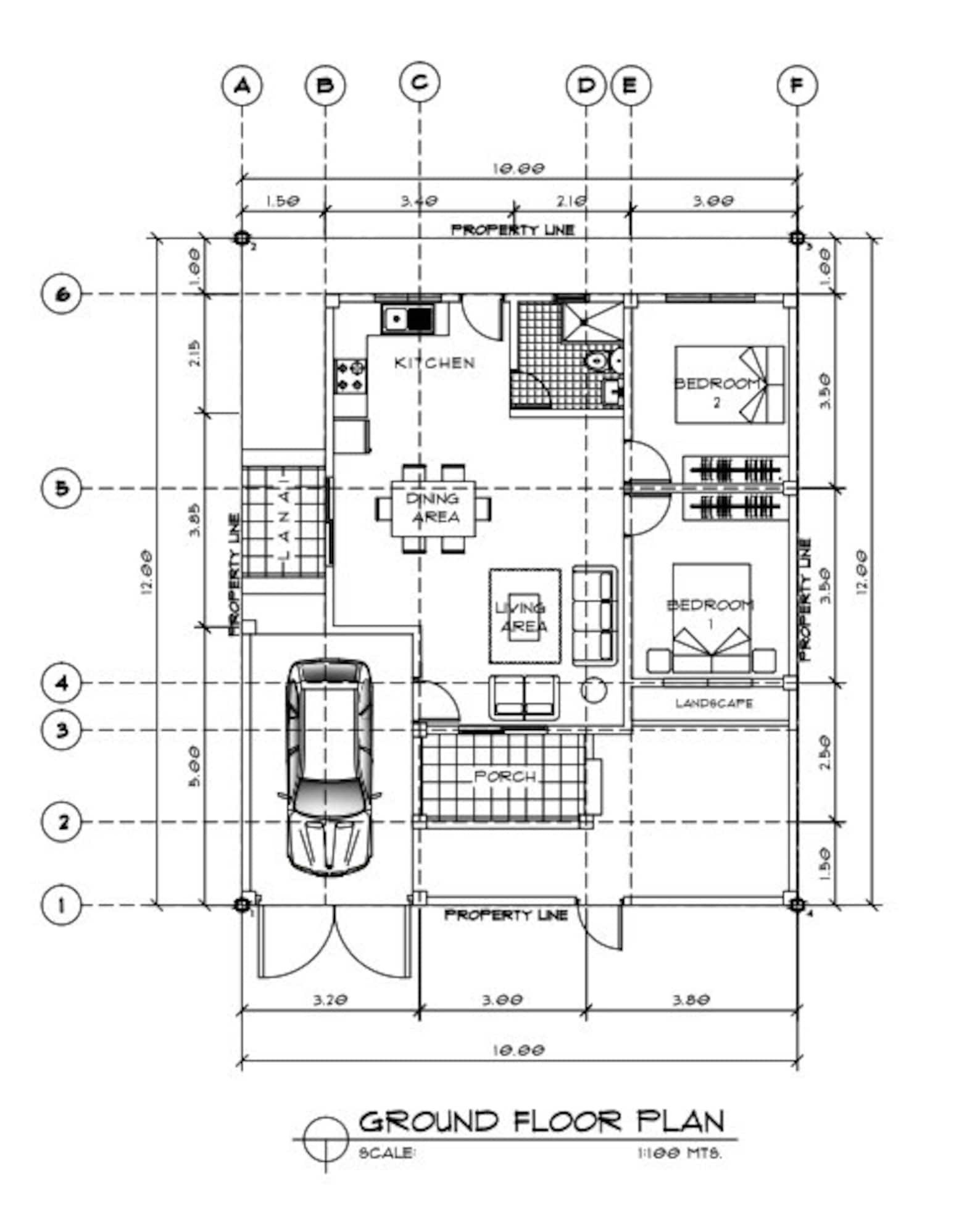 Modern House Plan / 120sqm / Architectural or Engineering - Etsy