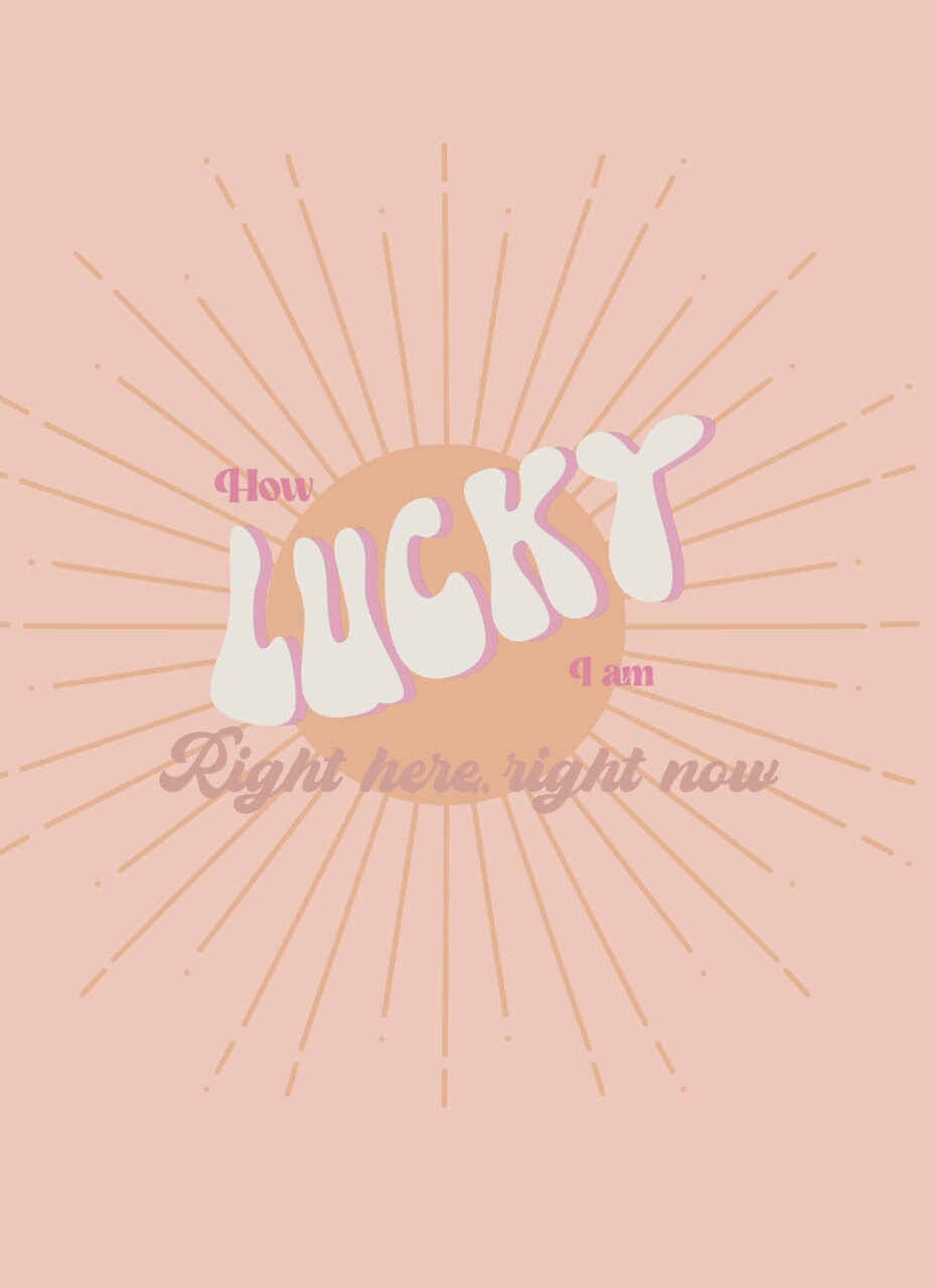 How Lucky I Am Poster Print - Etsy