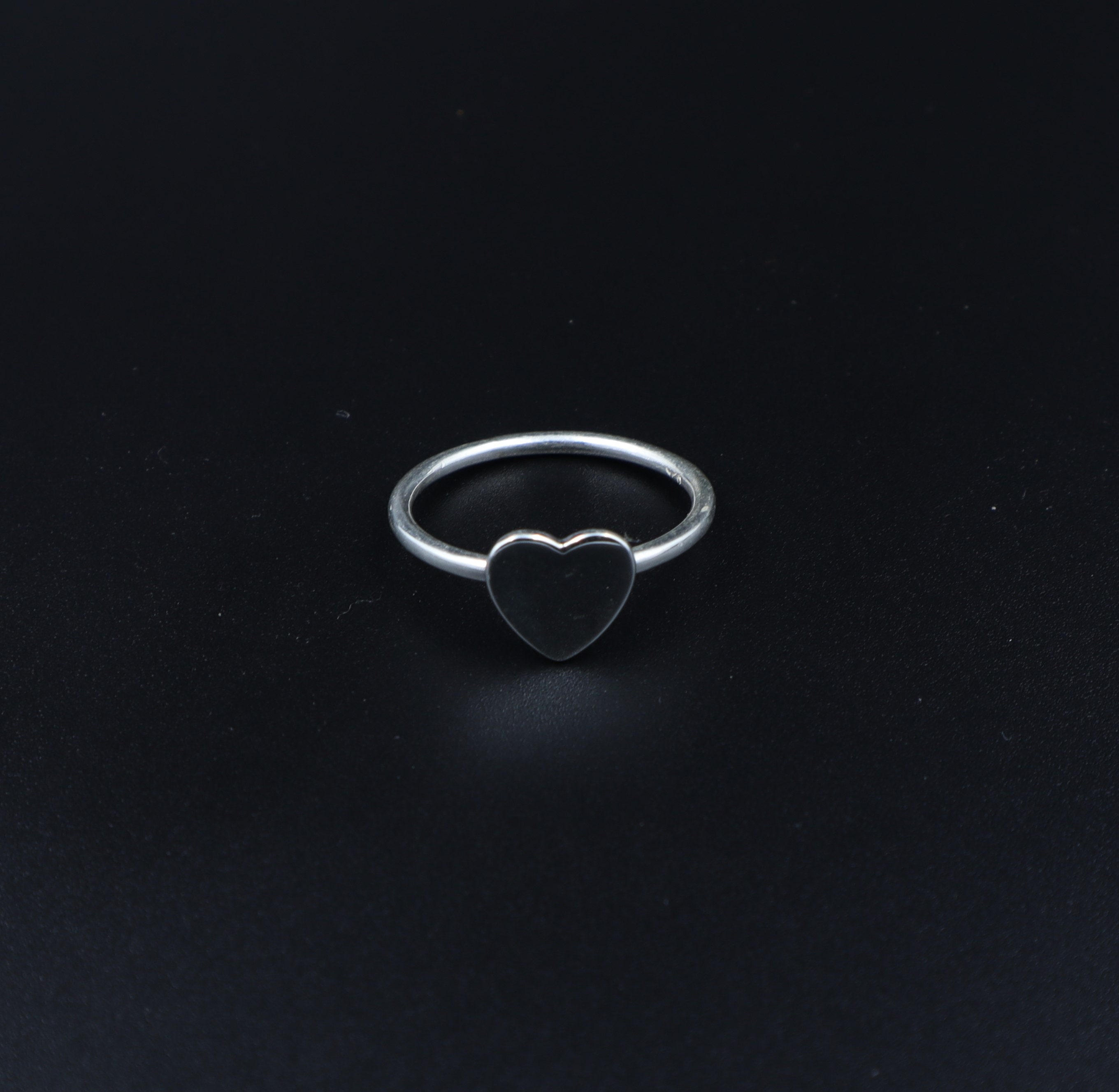 Heart Shape, Sterling Silver Plain Ring, Star Ring, Sqare Ring, Silver ...