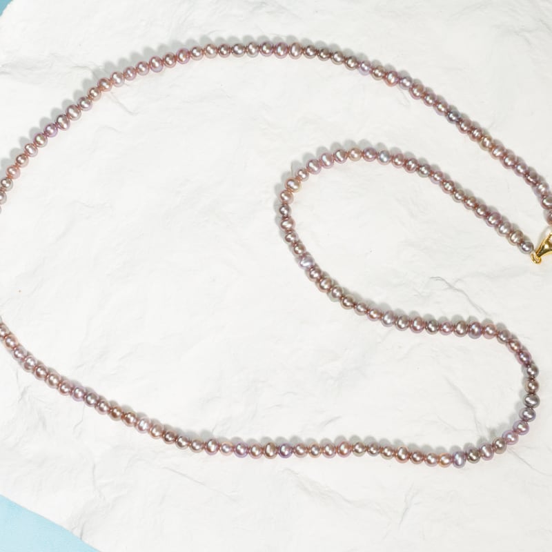 Pink Pearl Necklace - Etsy