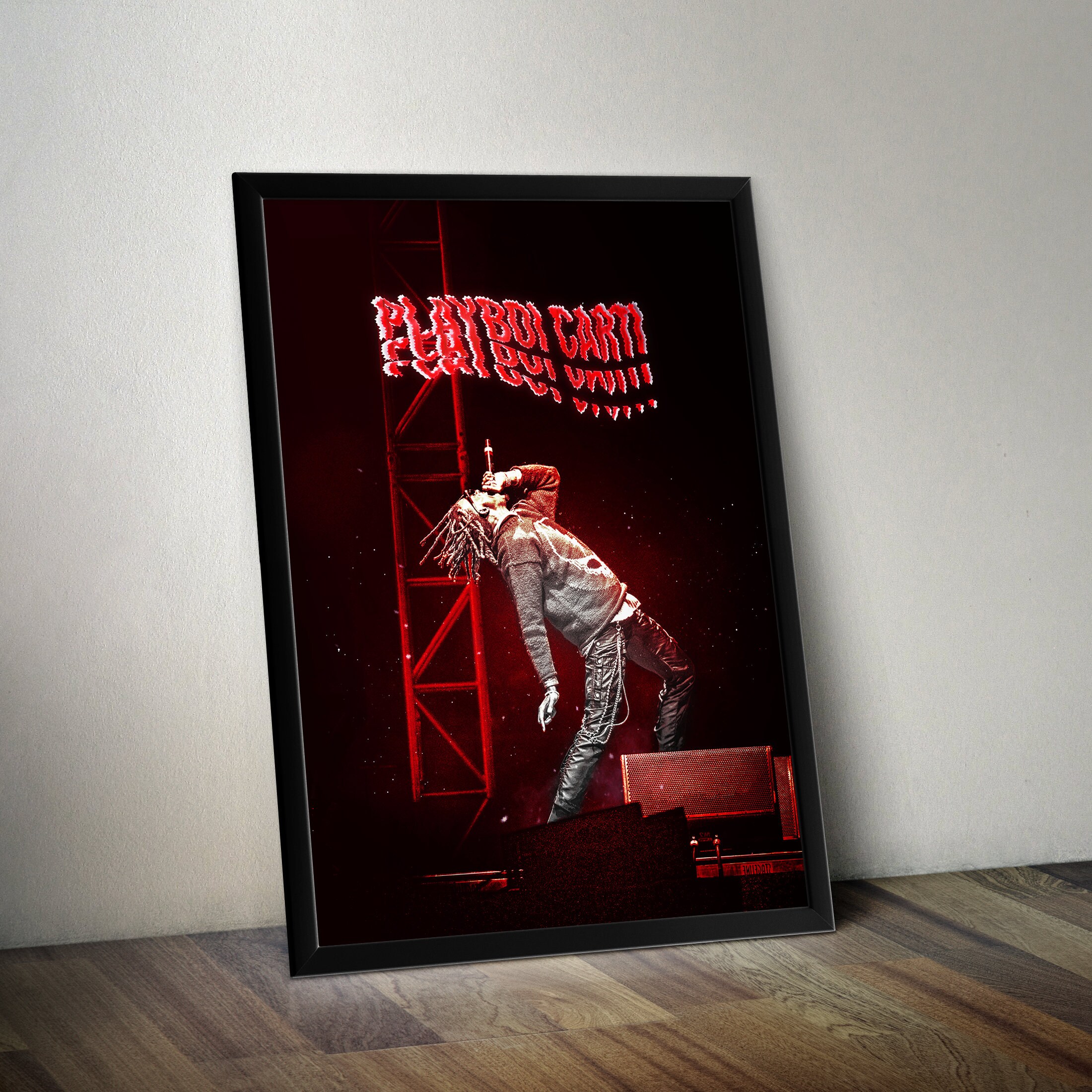 Playboi Carti Art Poster in Whole Lotta Red Style - Etsy