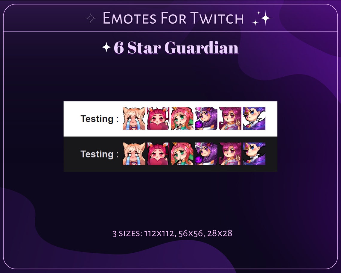 Star Guardian Emote Pack for Twitch, League of Legends Emotes, Cute ...