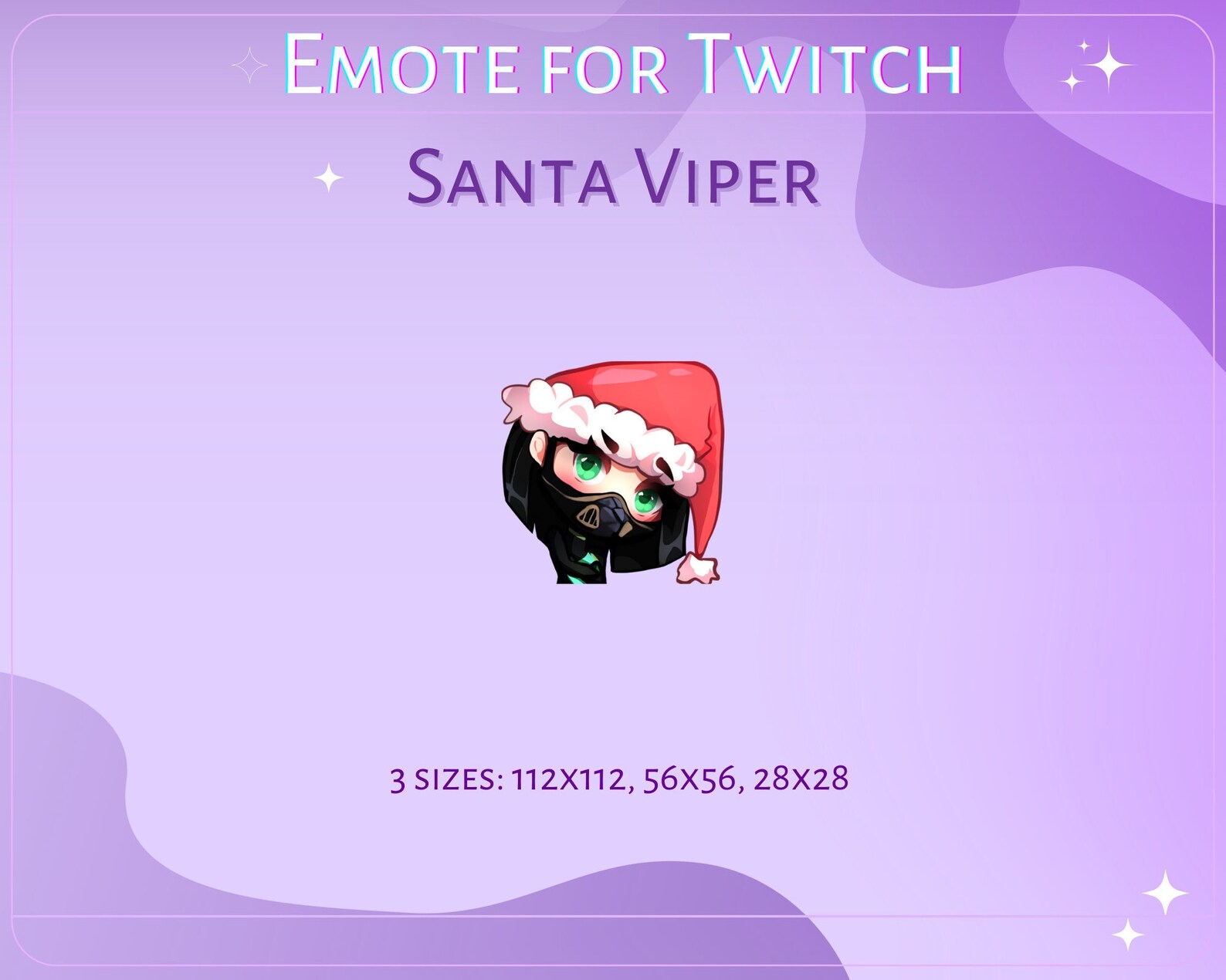 Christmas Valorant Emote for Twitch, Santa Viper, Valorant Viper Agent ...