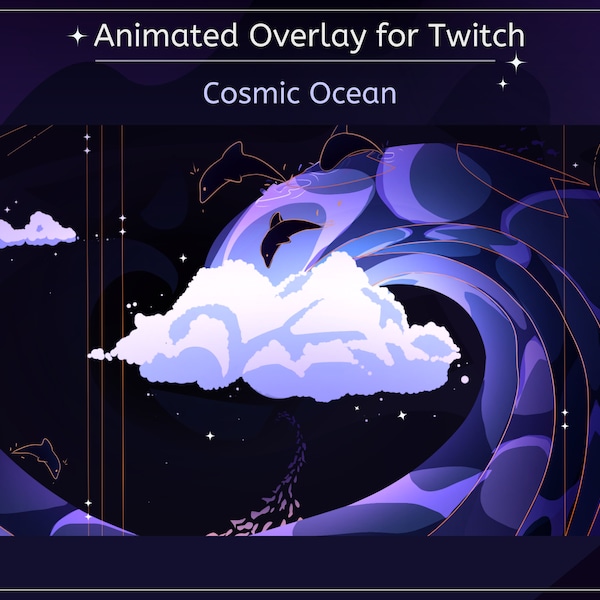 Waves Twitch Overlay - Etsy