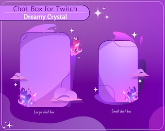Purple Twitch Chat Box - Etsy