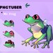 Cute Animated Frog Pngtuber Model for Twitch, Youtube, Vtuber, Streamer ...