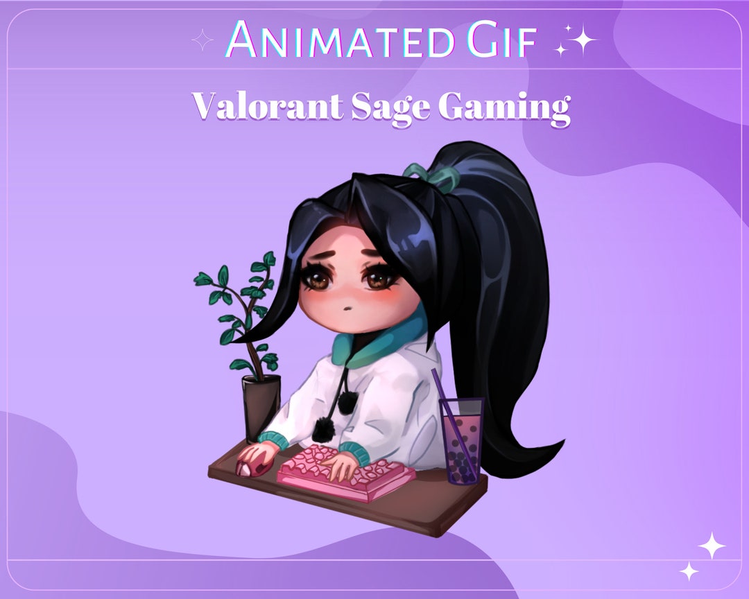 Cute Animated Sage Valorant For Twitch Youtube Discord Pngtuber Vtuber Tuber