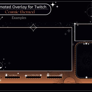 Animated Cosmic Twitch Overlay Package, Streaming Bundle (digital Download) - Etsy