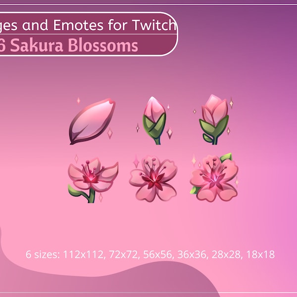 Sakura Emotes - Etsy
