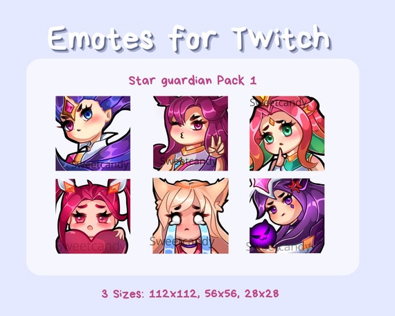Star Guardian Emote Pack for Twitch League of Legends Emotes - Etsy UK