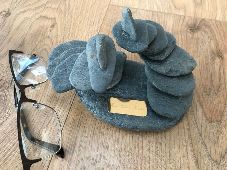 Slate Stone Sculpture From Scottish Slate Islands - Etsy