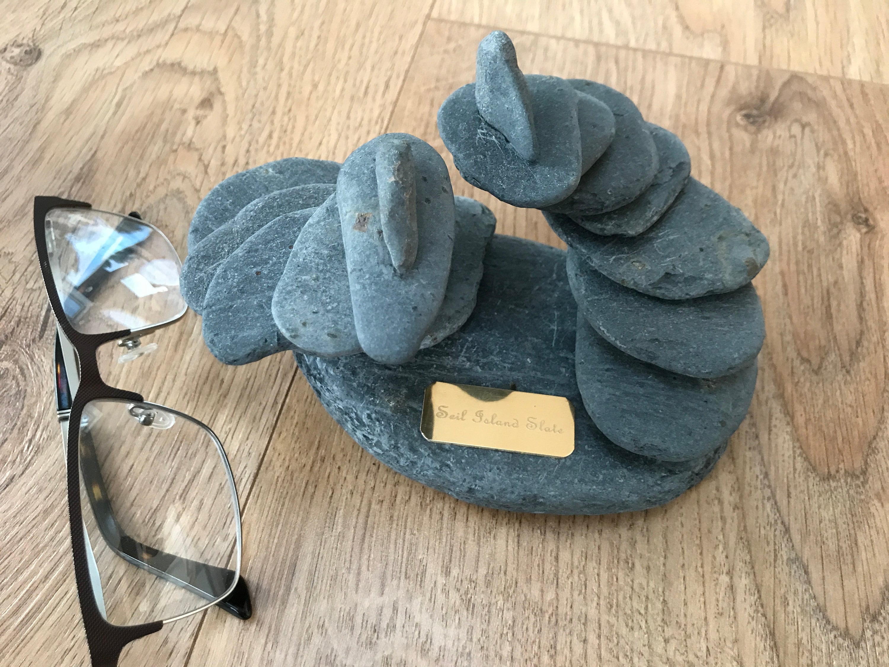 Slate Stone Sculpture From Scottish Slate Islands - Etsy