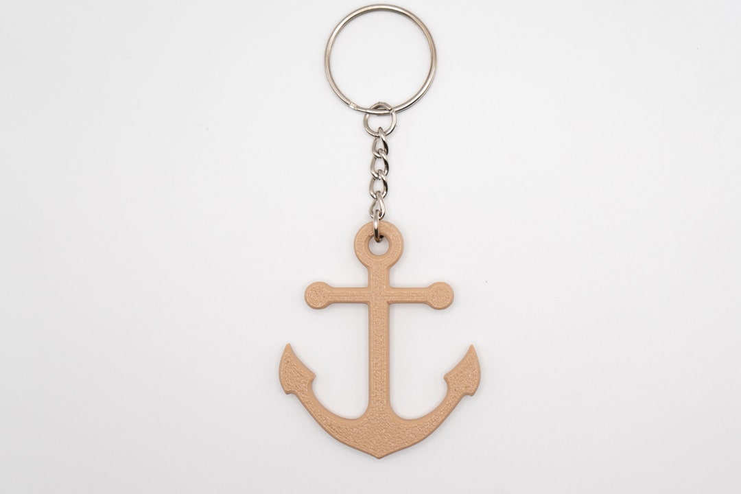 Anchor Keychain | 3D Printed | Keychain With Keyring - Etsy