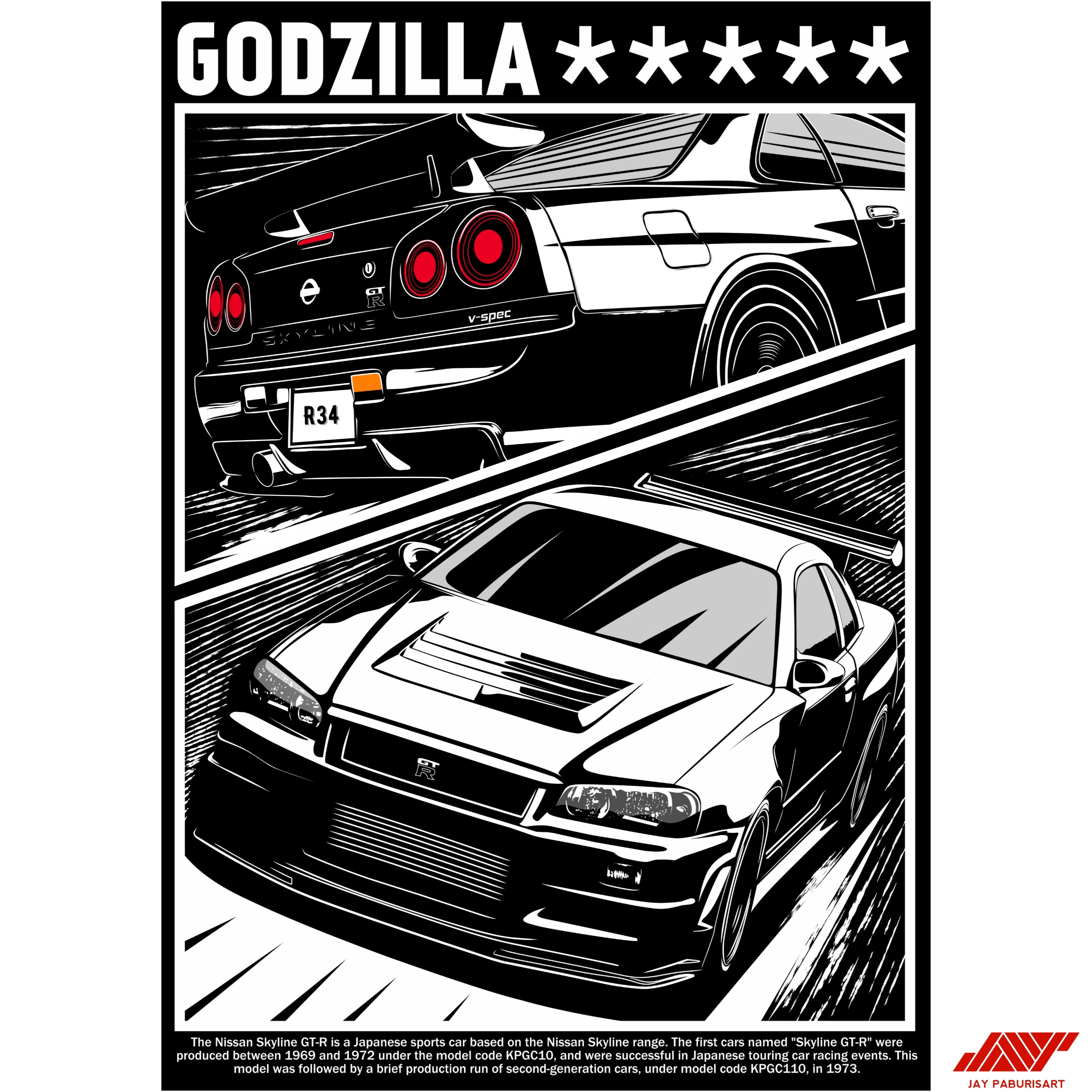 JDM Legends Car Skyline GT-R R32 Instan Download.png.jpeg.svg A3 for ...