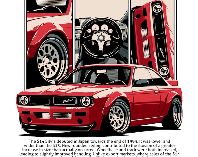 Jdm Legends Car Silvia S14 Digital Art Instant Download .png.jpeg.svg ...