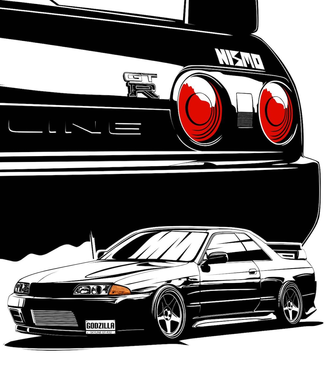 JDM Legends Car Skyline GT-R R32 Instan Download.png.svg Tranparante ...