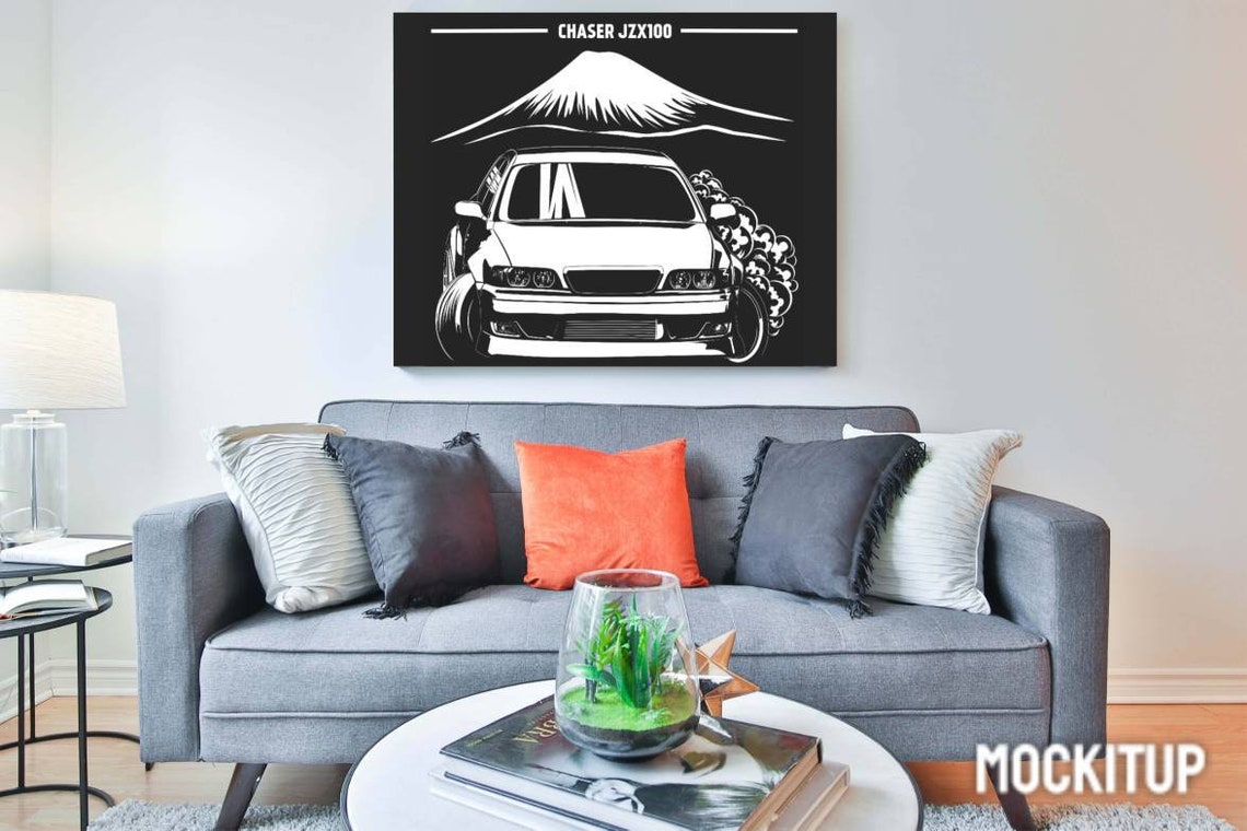 JDM Legends Car Chaser Jzx100 Awesome Drifting Automotive Vector Art ...