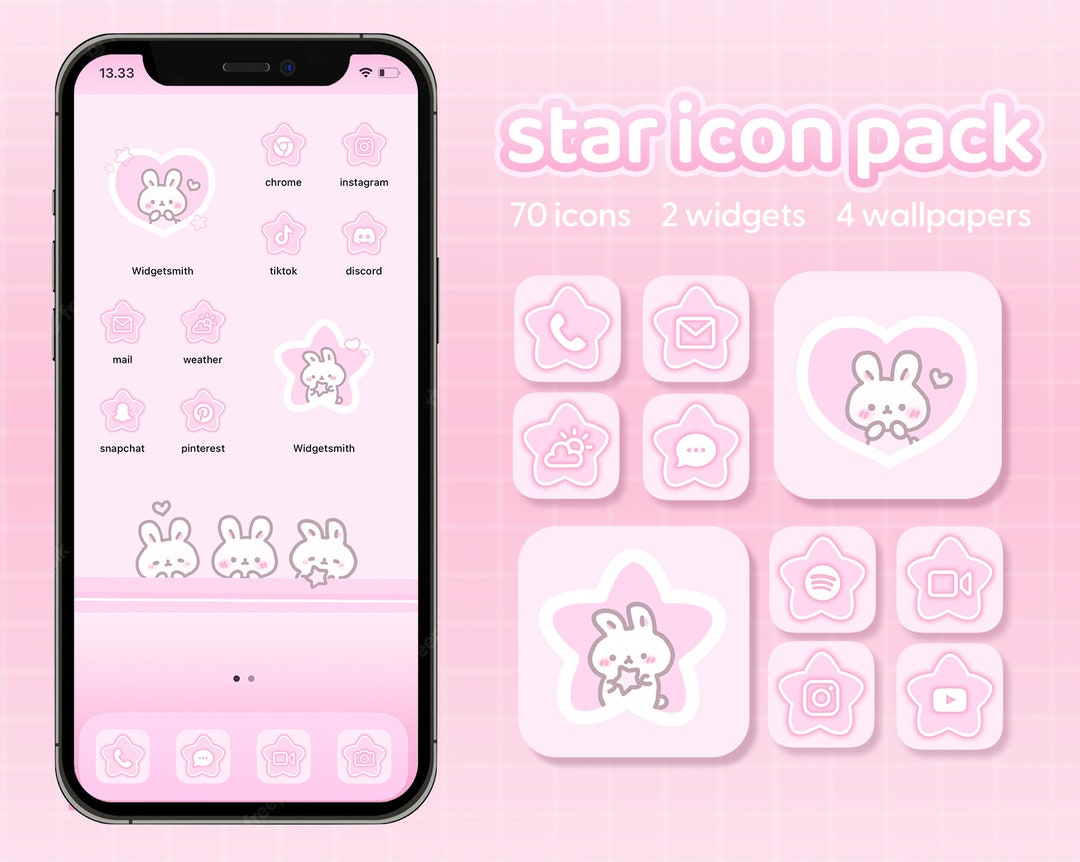 Star Icon Pack, Phone Customisation - Etsy