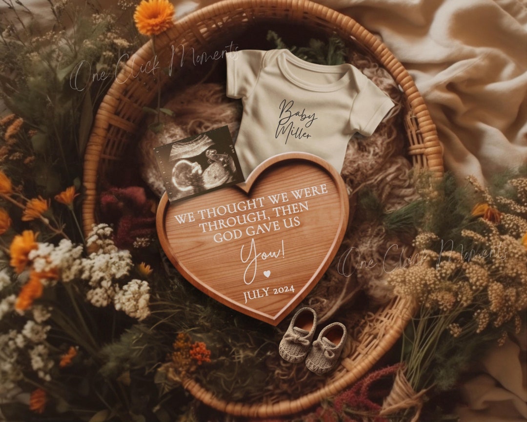 Spring Pregnancy Announcement Digital, Summer Flowers Baby Announcement ...