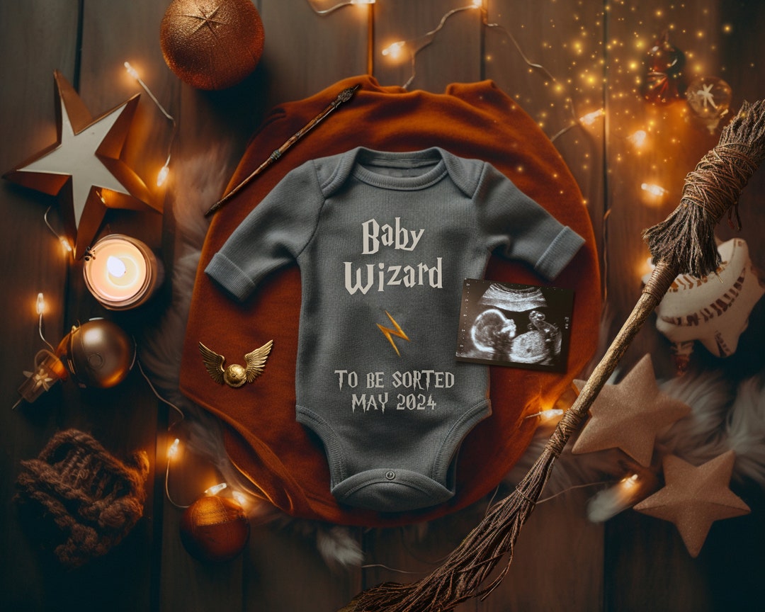 Wizard Digital Pregnancy Announcement, Magical Baby Announcement ...