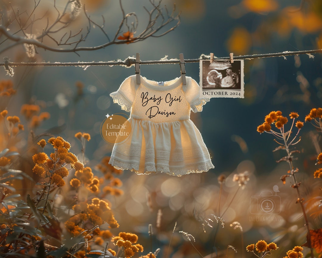 Neutral Pregnancy Announcement, Fall Baby Girl Reveal, Autumn Baby ...