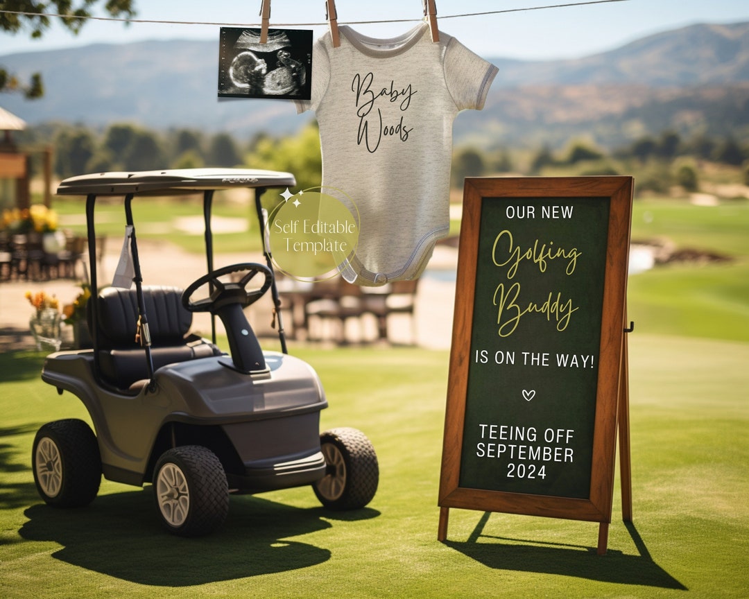 Digital Golf Pregnancy Announcement, Future Caddie Baby Announcement ...