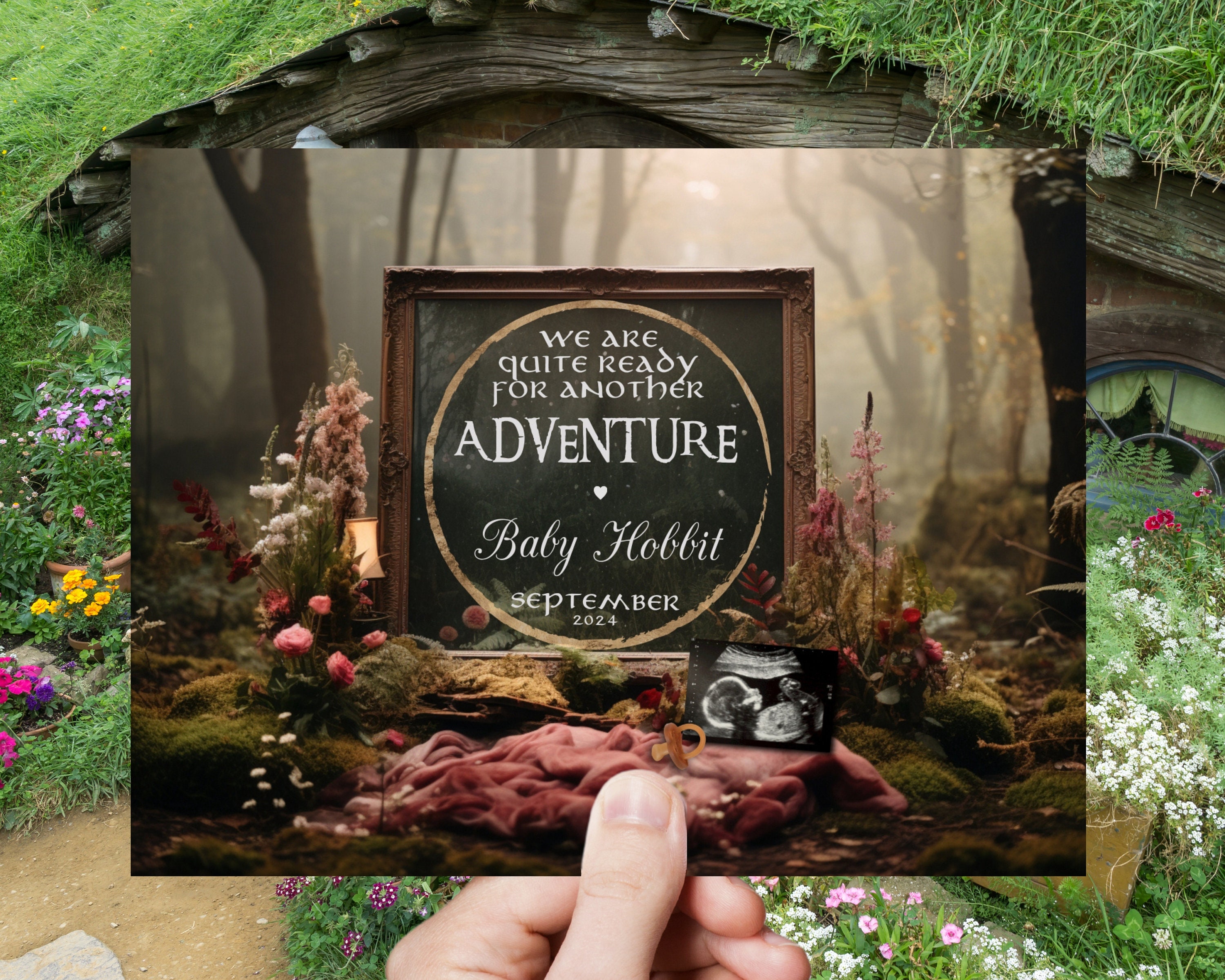 Elvish Adventure Pregnancy Announcement, Fantasy Ring Lord Baby ...